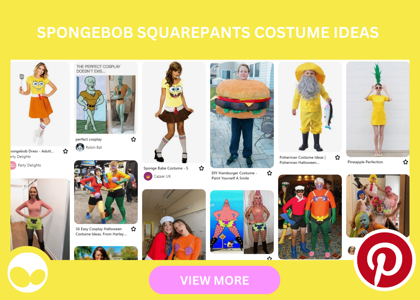 DIY Spongebob Squarepants Costume Ideas