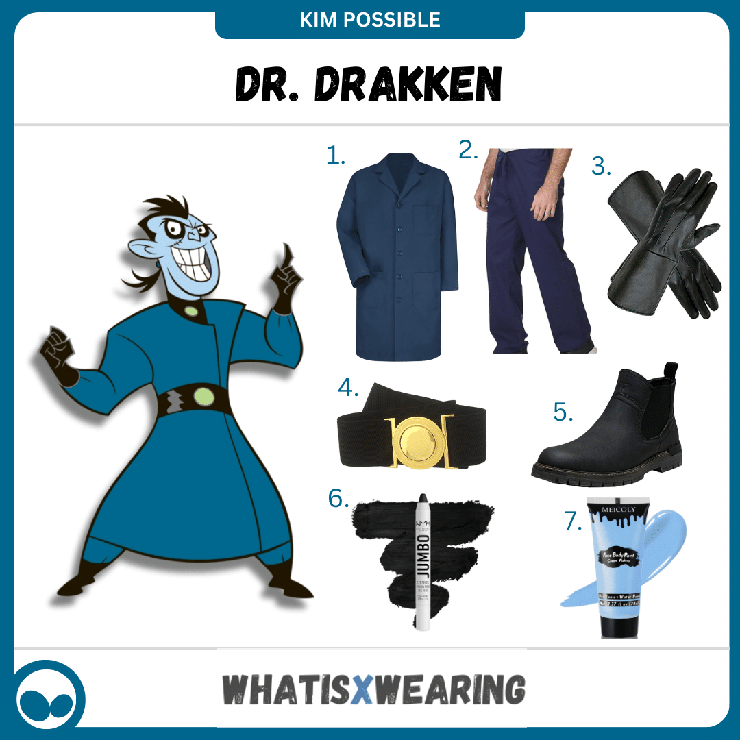 Dr. Drakken 'Kim Possible' DIY Costume Guide