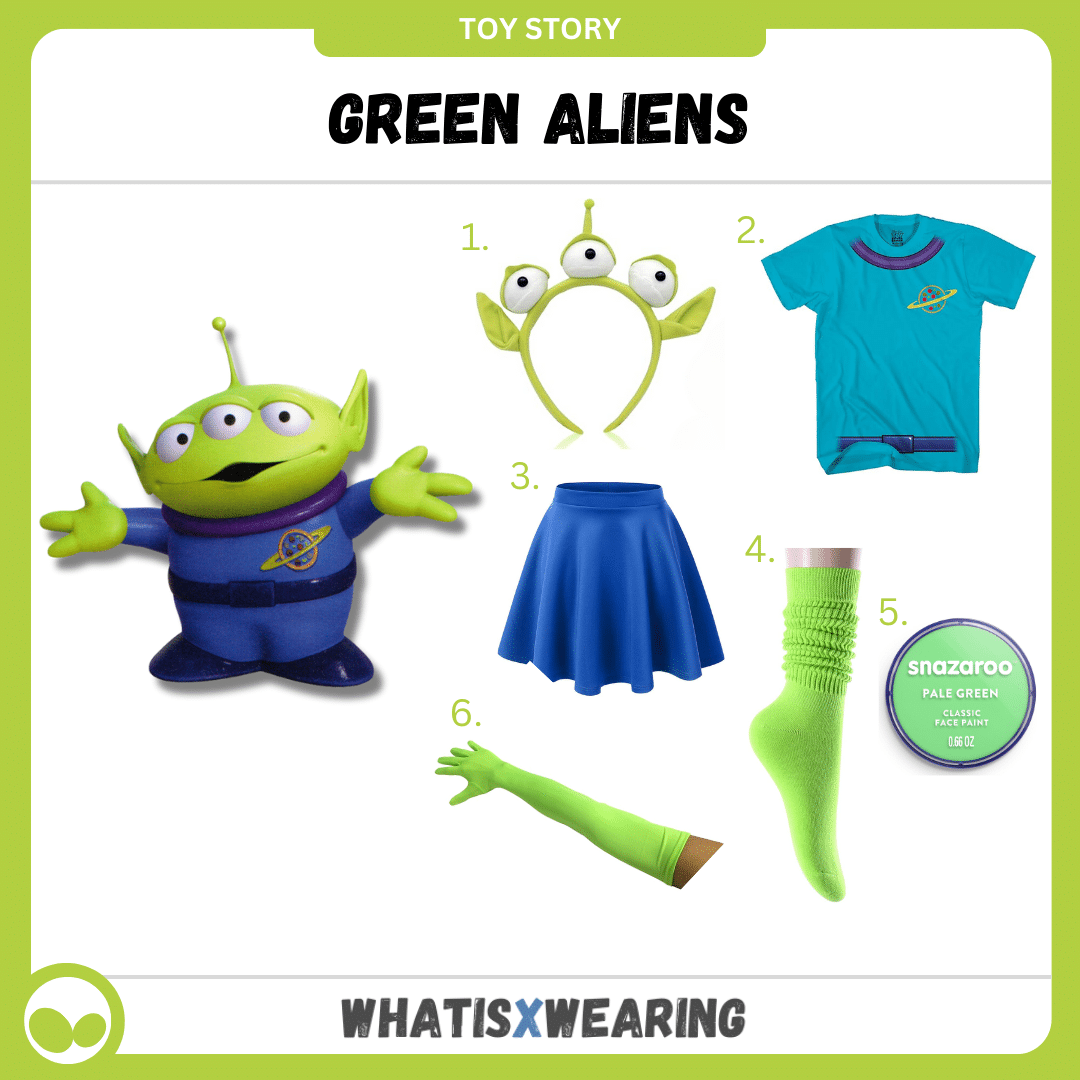 Green Aliens 'Toy Story' DIY Costume Guide