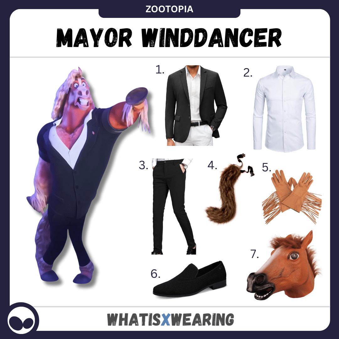 How to Dress Like Mayor Winddancer from Zootopia