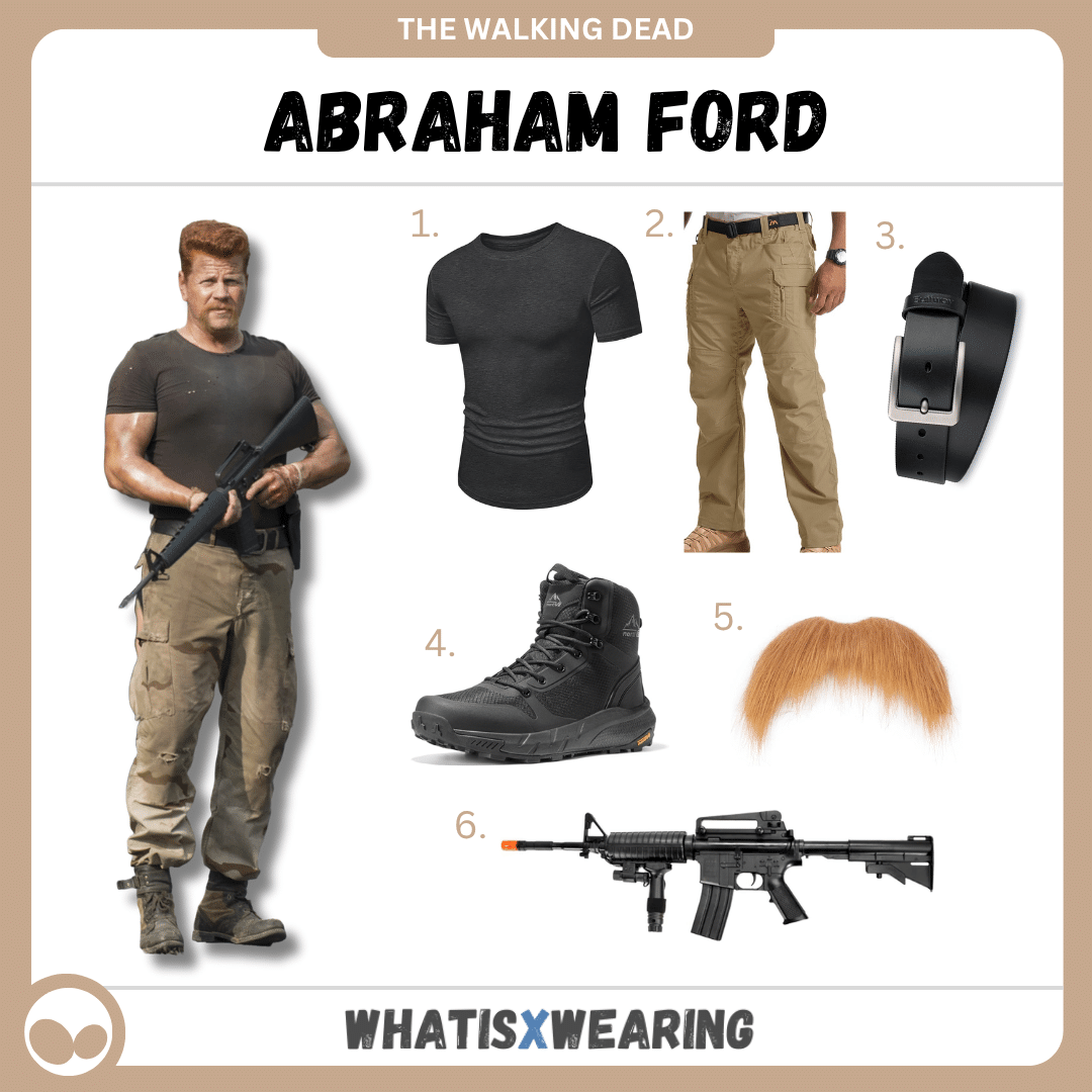 Dress Like Abraham Ford │ The Walking Dead Costume Ideas